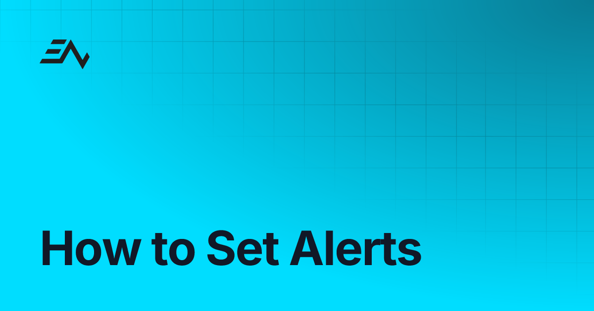 How to Set Alerts | EzTrades